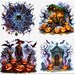 Halloween Clipart PNG, Witch, Vampire & Zombie, Spooky Bundle ...
