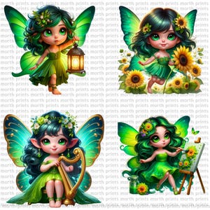 38 PNG Cute Green Fairy Clipart , Nature Fairy Graphics, Cute Forest ...