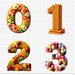 Food Alphabet Clipart PNG, Cute A–Z Letters With Fruits & Snacks, 38 ...