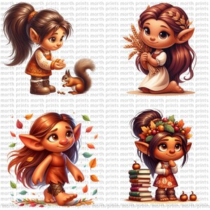 26 PNG Autumn Troll Clipart , Troll Clipart, Clipart Bundle, Cute Troll ...