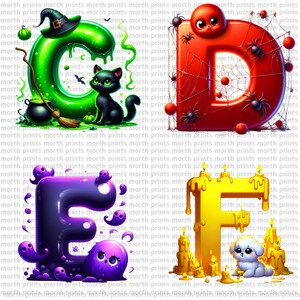 38 PNG Halloween Alphabet Clipart , Alphabet PNG, , Halloween Clipart ...