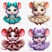 25 PNG Ballerina Mouse Clipart Cute Dancing Animal, Cute Animals ...