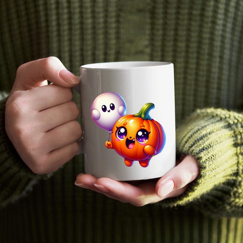 Cute Halloween Pumpkin Clipart PNG, Smiling Jack O Lantern With Candy ...