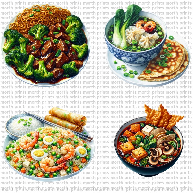 12 PNG Chinese Food Clipart Asian Food, Chinese Clipart, Illustrations ...