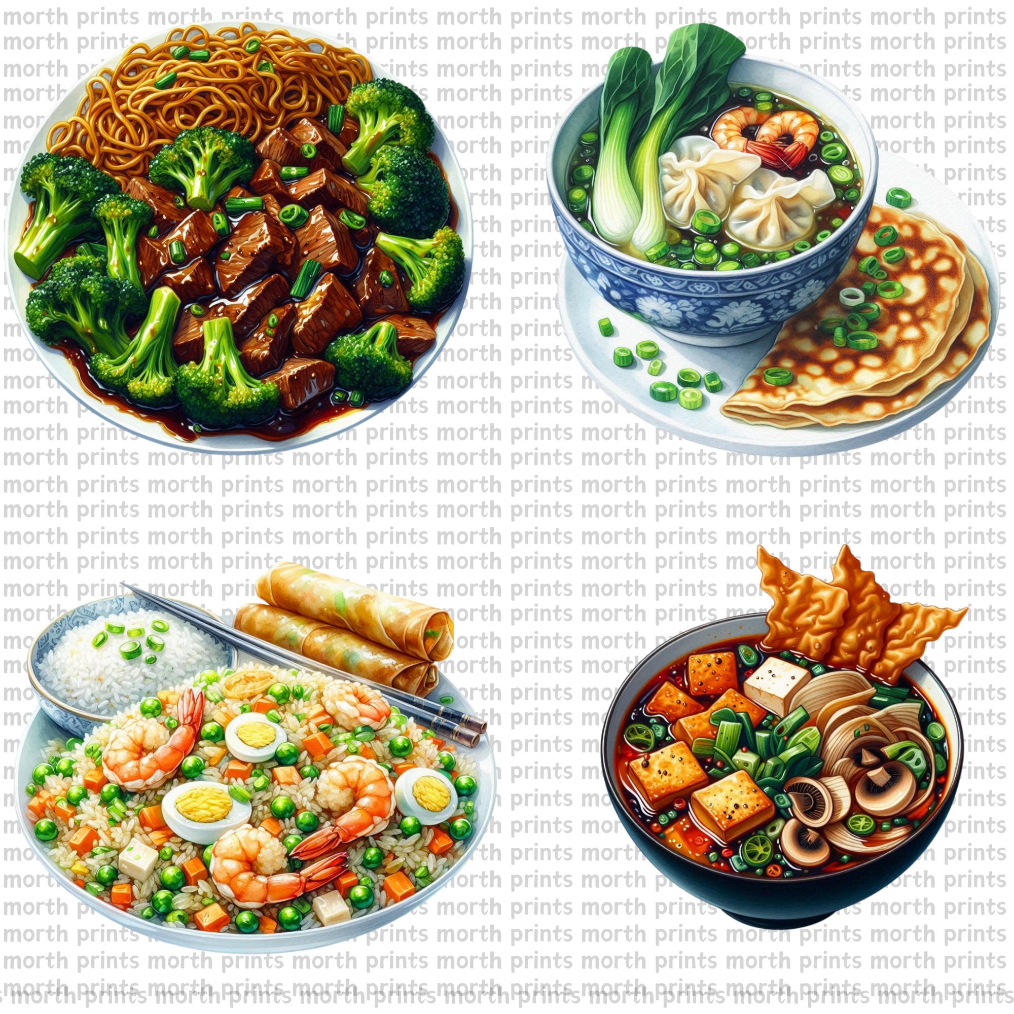 12 PNG Chinese Food Clipart Asian Food, Chinese Clipart, Illustrations ...
