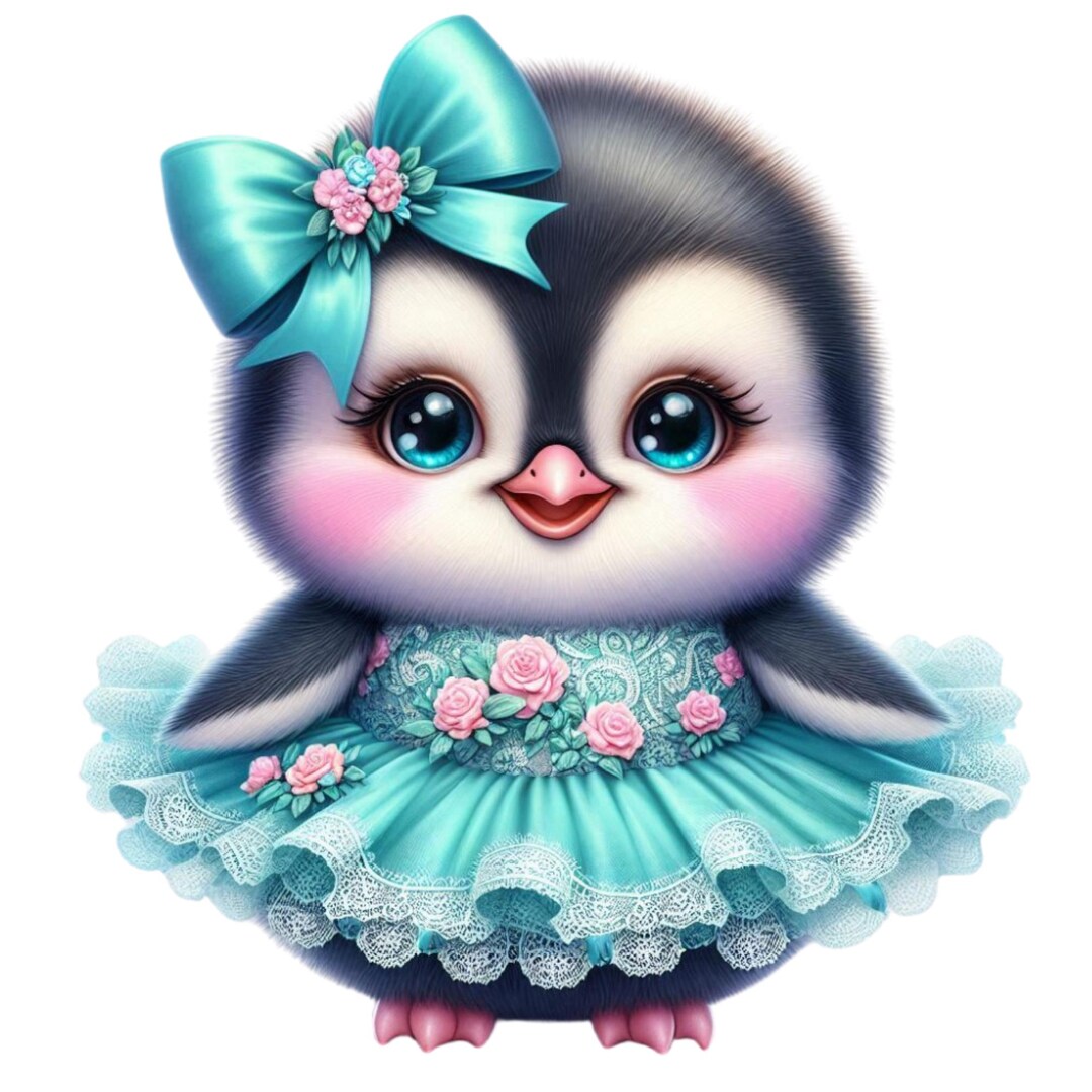 Ballerina Penguin Clipart PNG, Dancing Penguin With Tutu, Watercolor ...