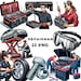 Mechanic Clipart, Tool Garage PNG, Auto Repair Icons Workshop Graphics ...