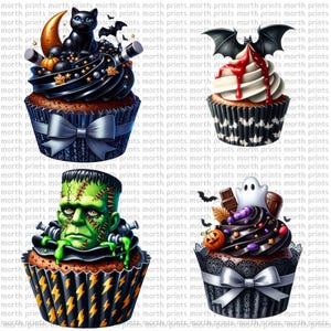 48 PNG Halloween Cupcake Clipart , Halloween Clipart, Halloween Png ...