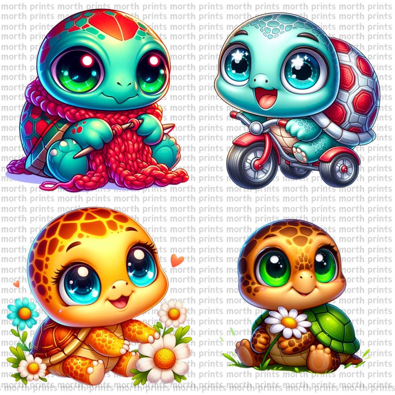 Cute Baby Turtle Clipart PNG, Nursery Sea Turtles, 38 PNG Files ...