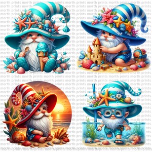 29 PNG Beach Gnomes Clipart , Cute Gnome Clipart, Summer Gnome Clipart ...