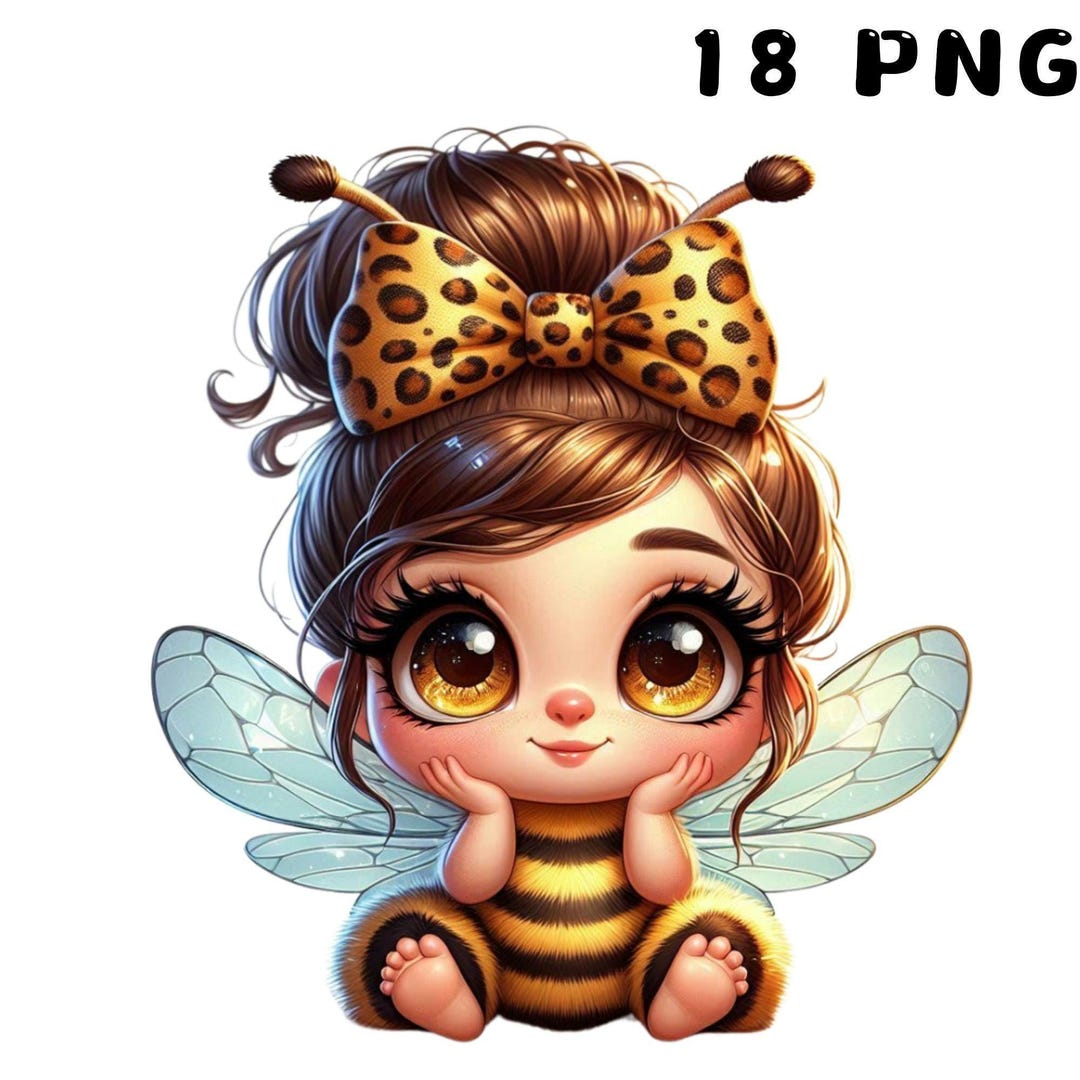 18 PNG, Sweet Bees Clipart , Cute Bees Clipart Bundle, Cute Bees Png ...