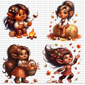 26 PNG Autumn Troll Clipart , Troll Clipart, Clipart Bundle, Cute Troll ...