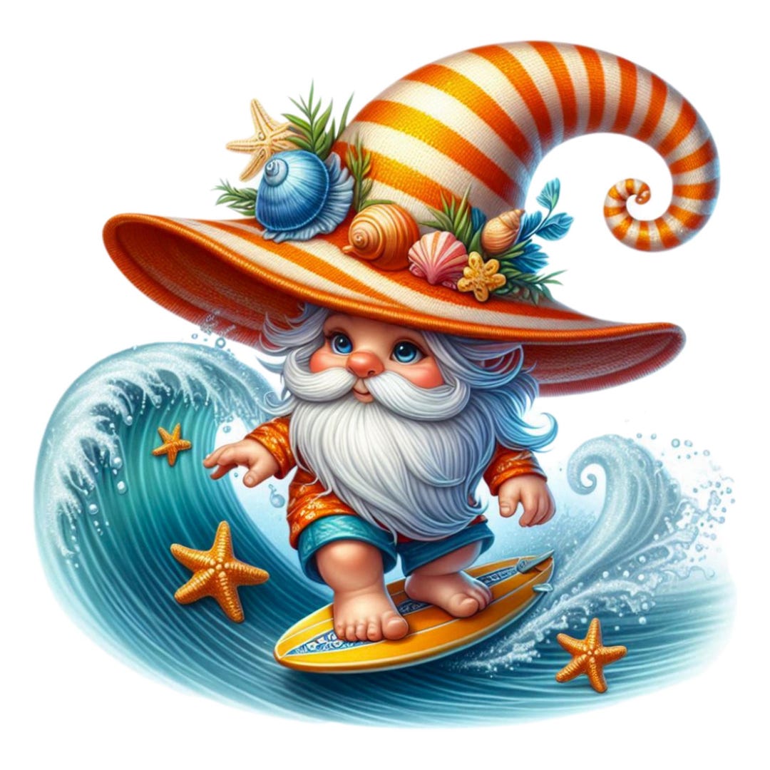 29 PNG Beach Gnomes Clipart , Cute Gnome Clipart, Summer Gnome Clipart ...