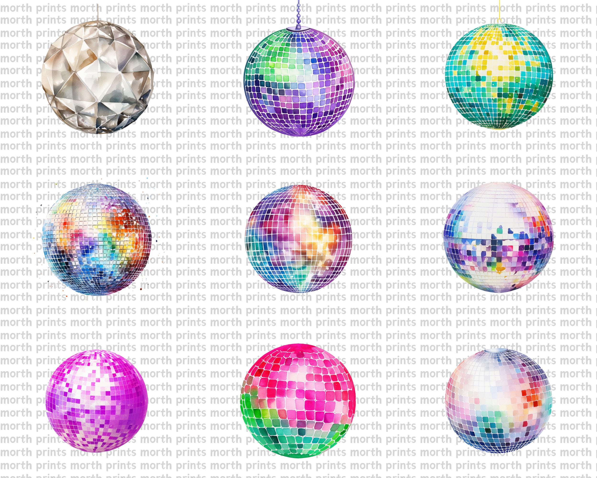 Sparkling Disco Ball Clipart, Glitter Mirrorball PNG Images, Retro ...