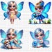 Blue Fairy Clipart PNG, Forest & Night Sky Fairies, 26 File, Magical ...