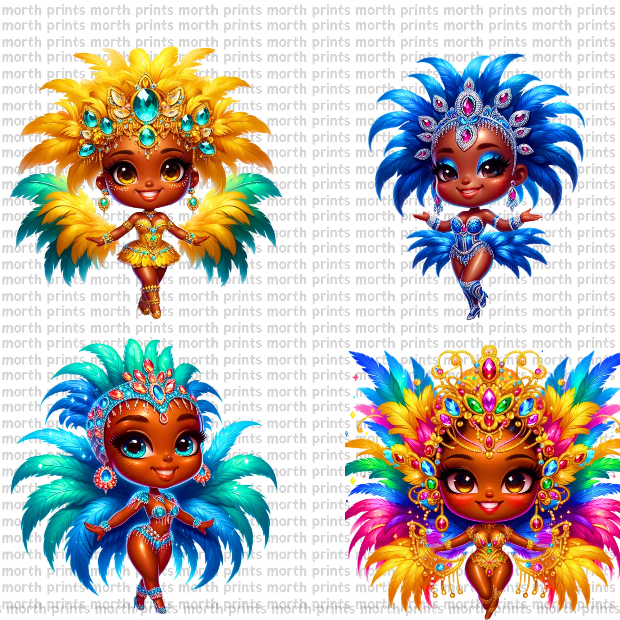 32 PNG Brazilian Chibi Women Clipart Cute Chibi Girl, Chibi Bundle ...