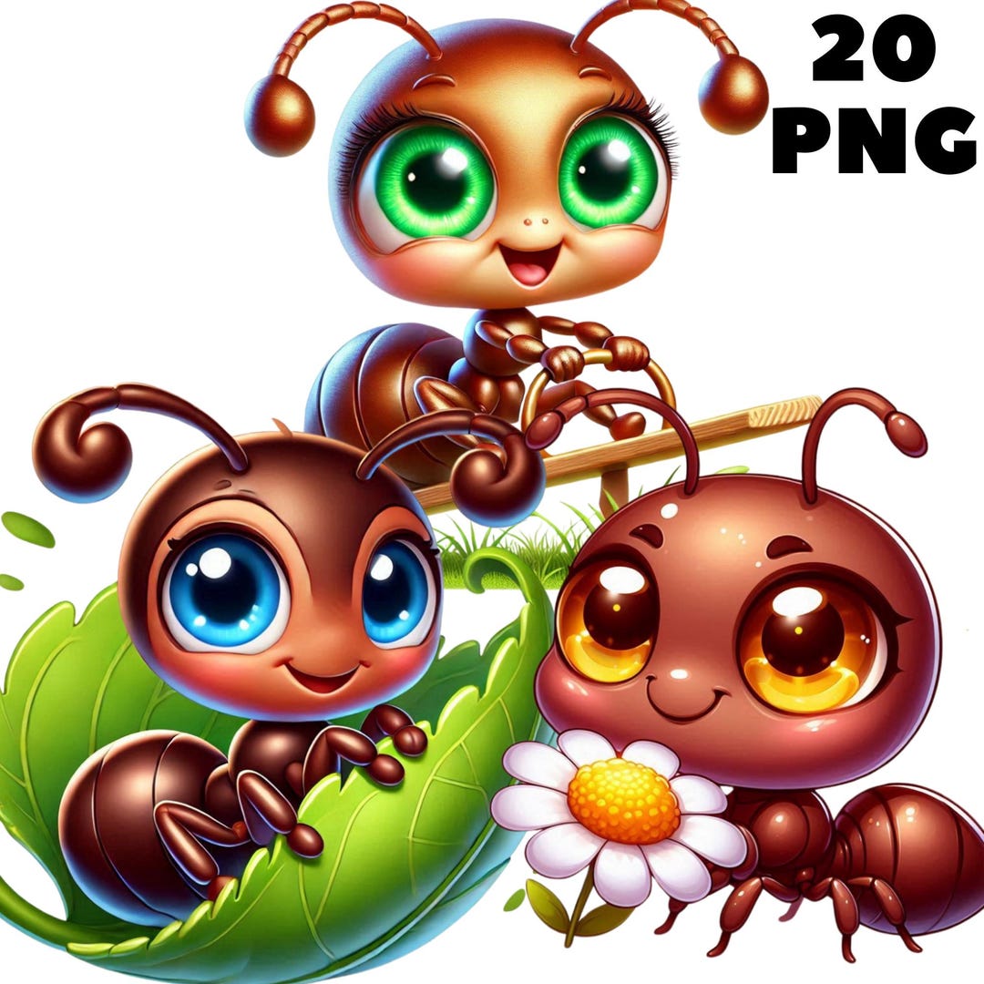 20 PNG, Cute Baby Ant Clipart , Animals Clipart, Sweet Animals , Cute ...