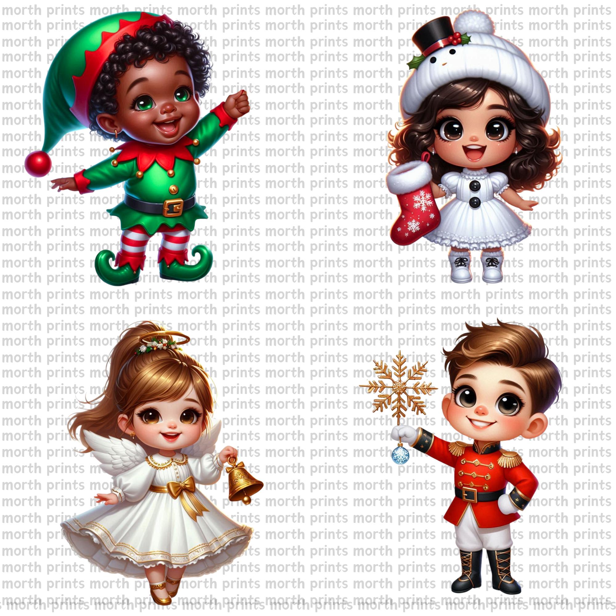 26 PNG Christmas Babies Clipart Painted Christmas Clipart Christmas ...