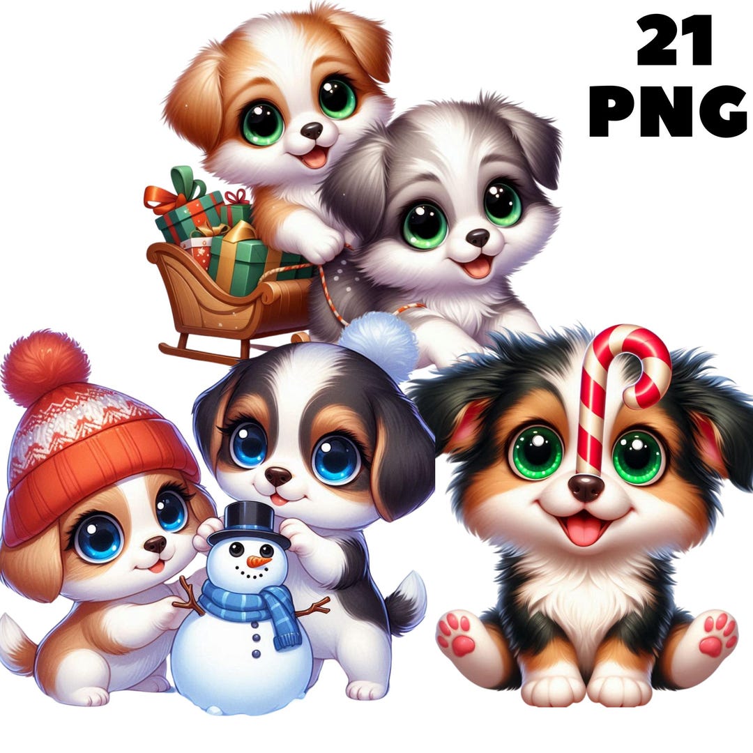 21 PNG Christmas Dog Clipart , Cute Animals, Christmas Clipart, Animals ...