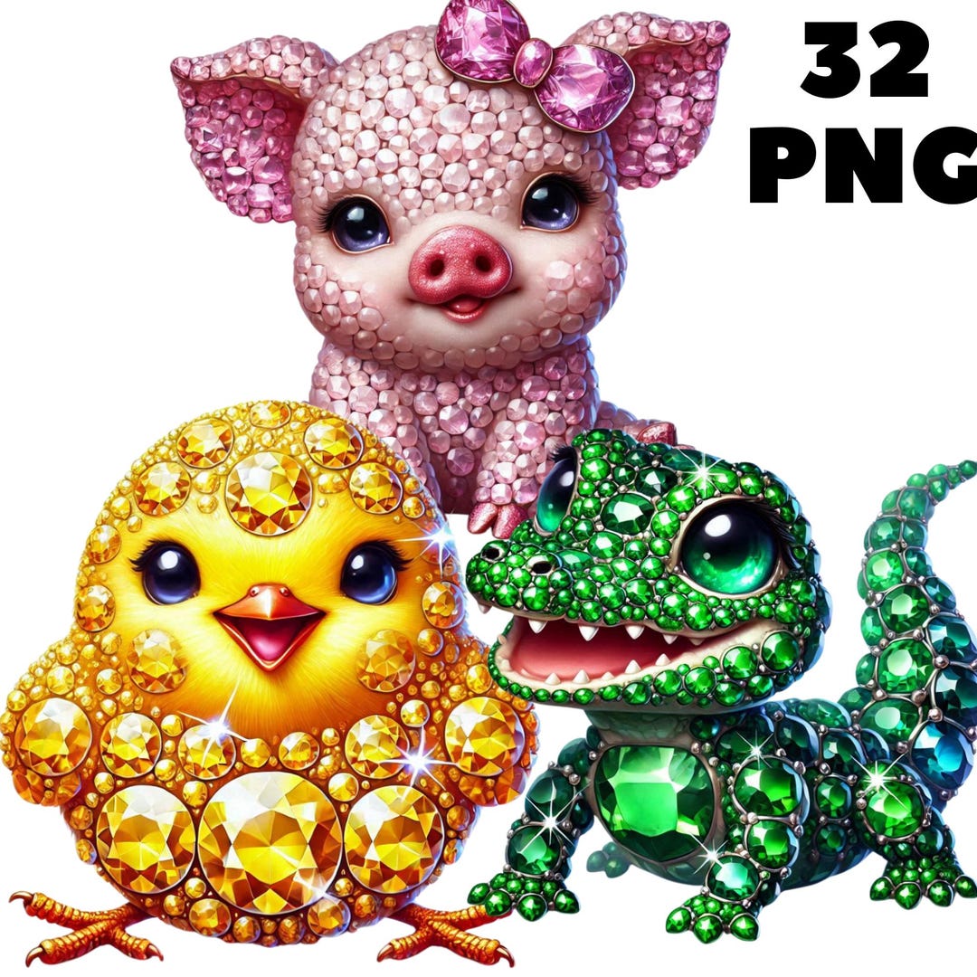 32 PNG Diamond Animals Clipart , Animals Clipart, Sweet Animals , Cute ...