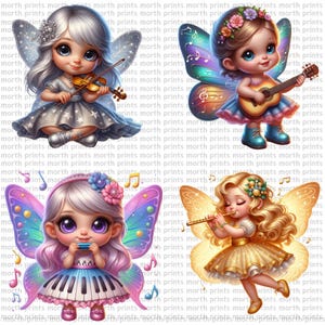 27 PNG Musical Fairy Clipart , Cute Fairy, Fairy Clipart, Pink Fairy ...