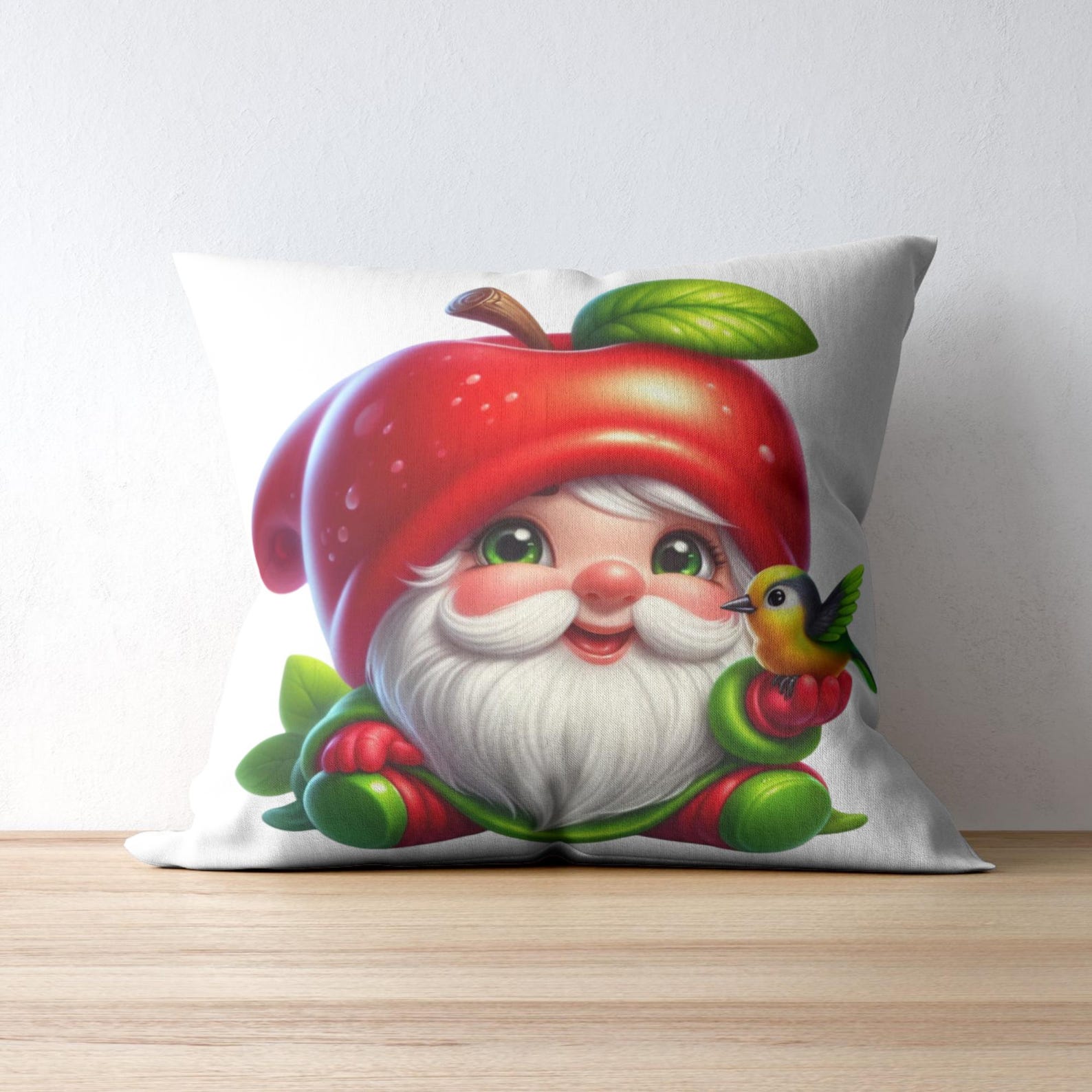 Apple Gnome Clipart PNG, Cute Fruit Gnome Illustrations for Summer and ...