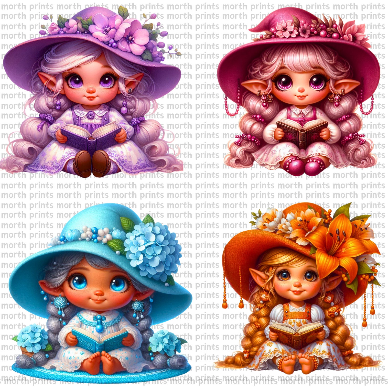 30 PNG Cute Girl Gnomes Clipart Cute Gnome, Happy Gnomes, Gnome Bundle ...