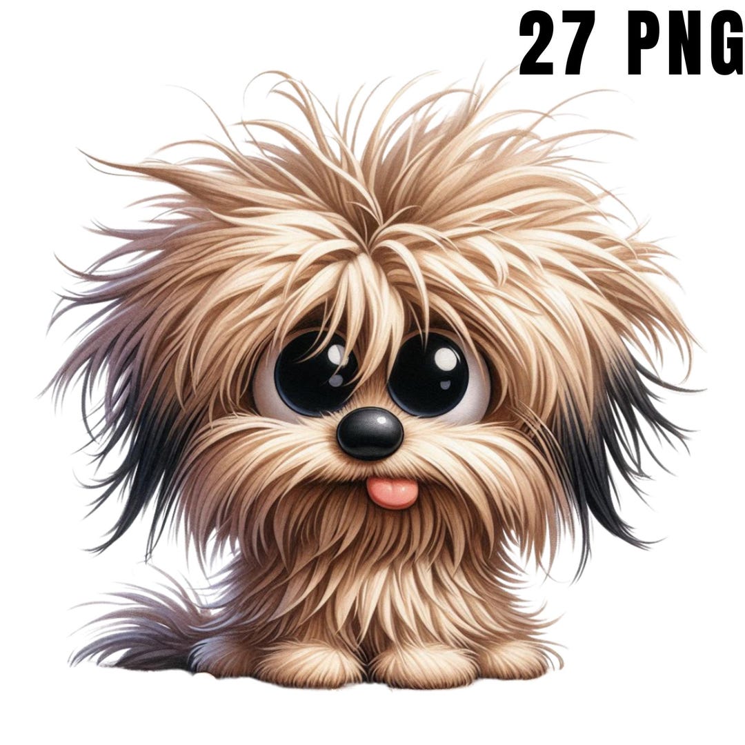 Brown Quirky Dog Clipart, Cute Animals, Dog Clipart, Funny Dog Clipart ...