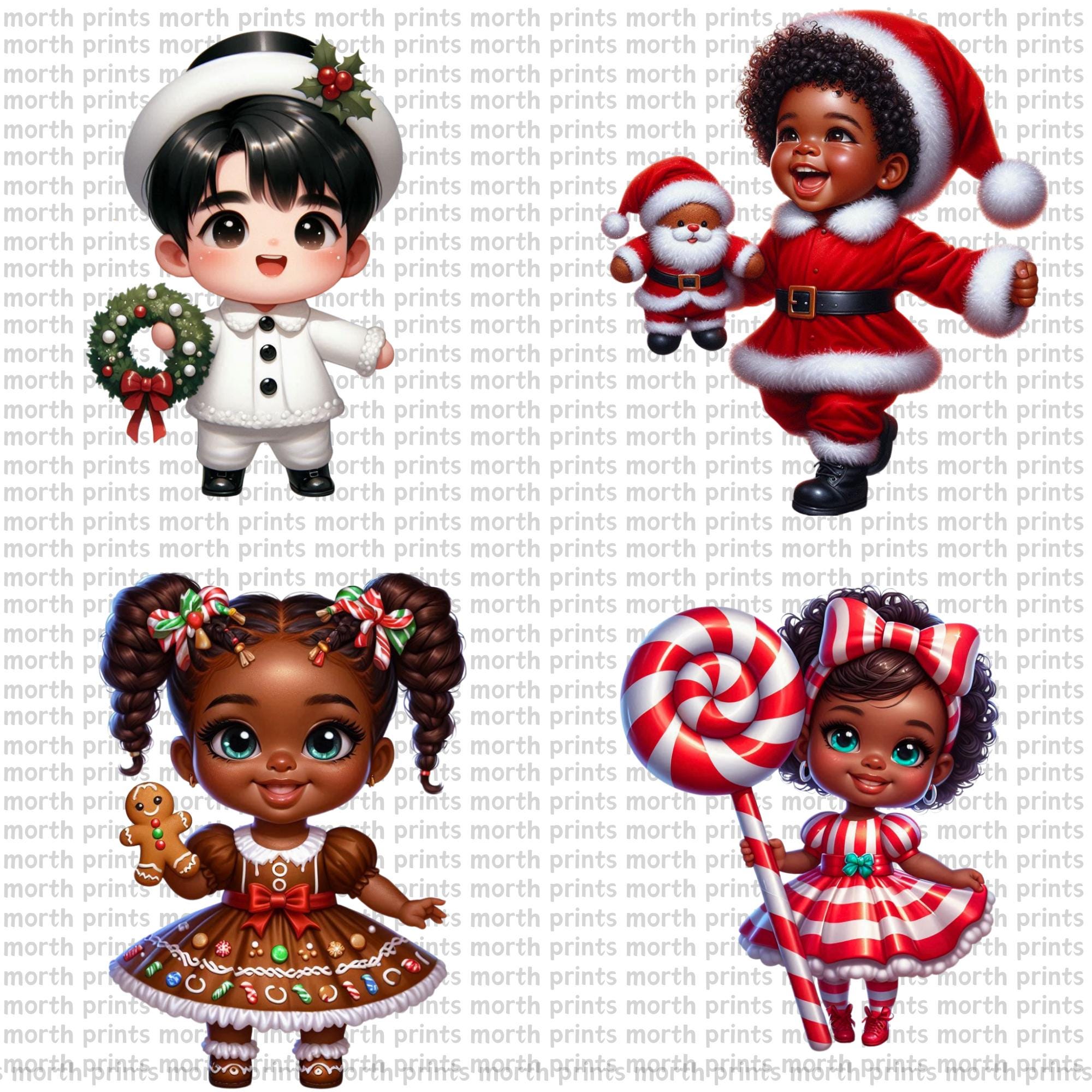 26 PNG Christmas Babies Clipart Painted Christmas Clipart Christmas ...