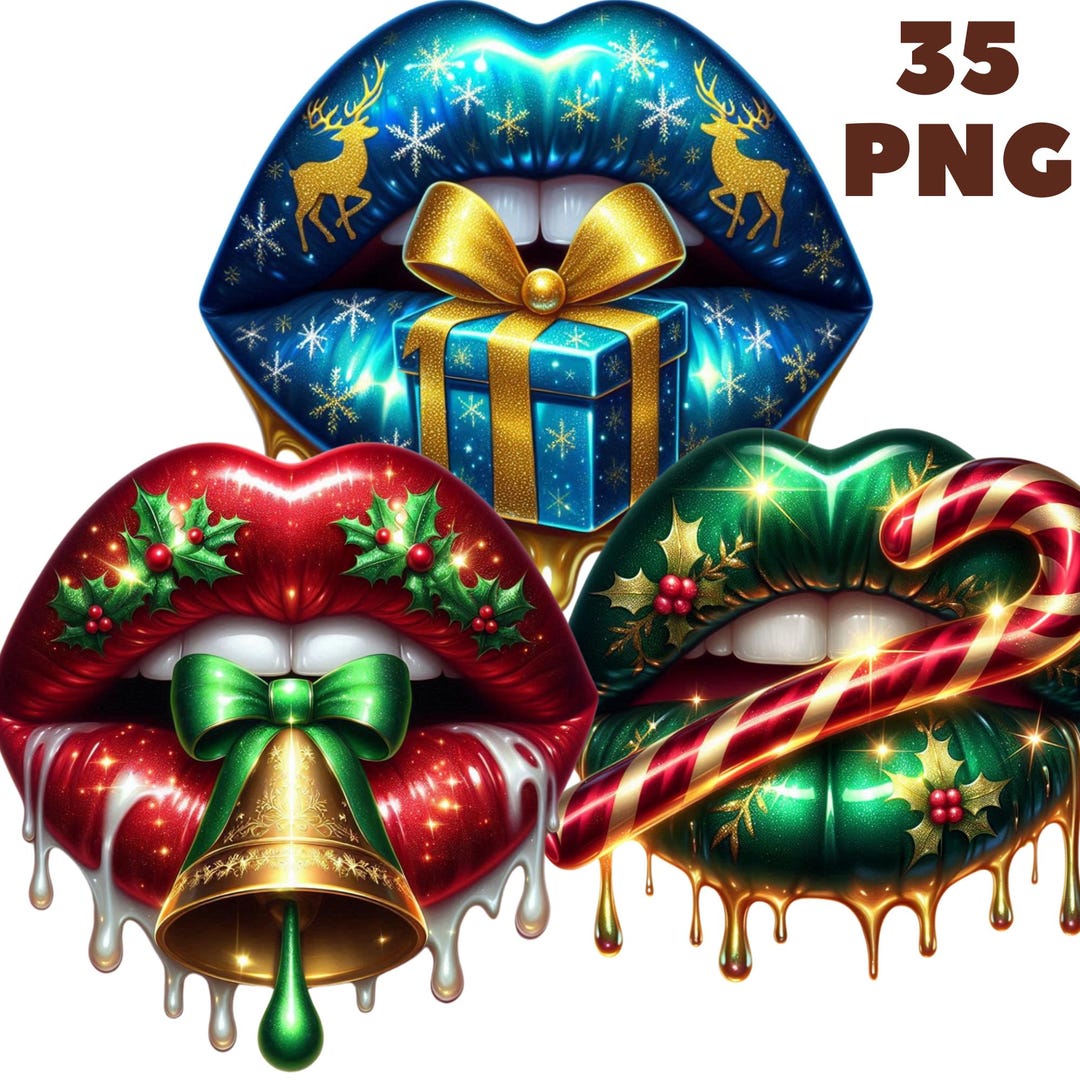 35 PNG Christmas Lips Clipart , Lips Clipart, Christmas Clipart, Noel ...