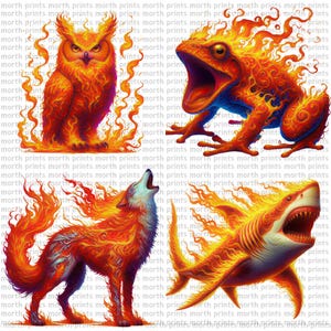 66 PNG Fiery Animals Clipart , Lion, Snake, Tiger, Fire Clipart ...