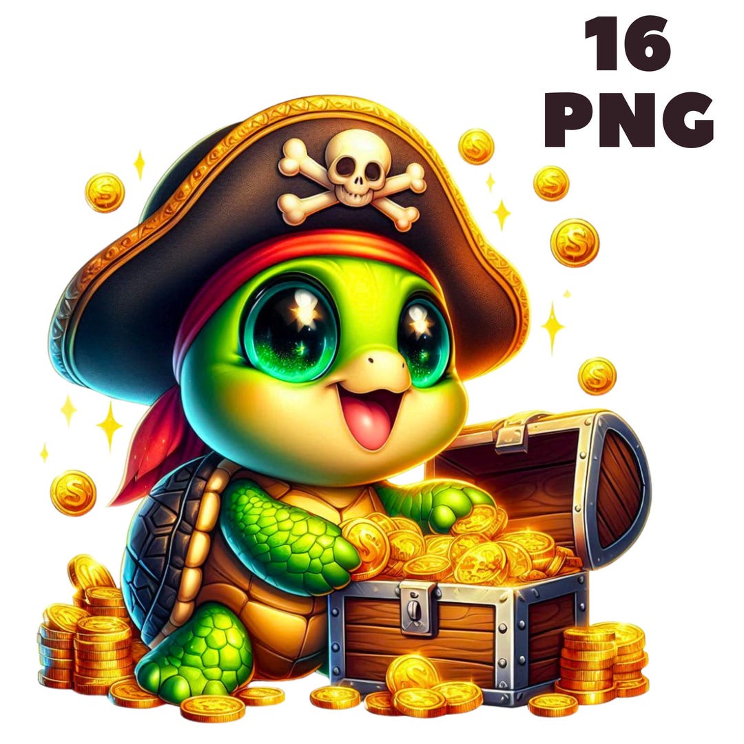 16 PNG Pirate Turtle Clipart , Cute Animals, Pirate Clipart, Animals ...