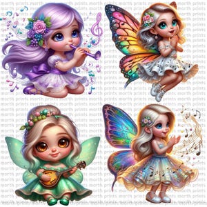 27 PNG Musical Fairy Clipart , Cute Fairy, Fairy Clipart, Pink Fairy ...