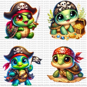 16 PNG Pirate Turtle Clipart , Cute Animals, Pirate Clipart, Animals ...