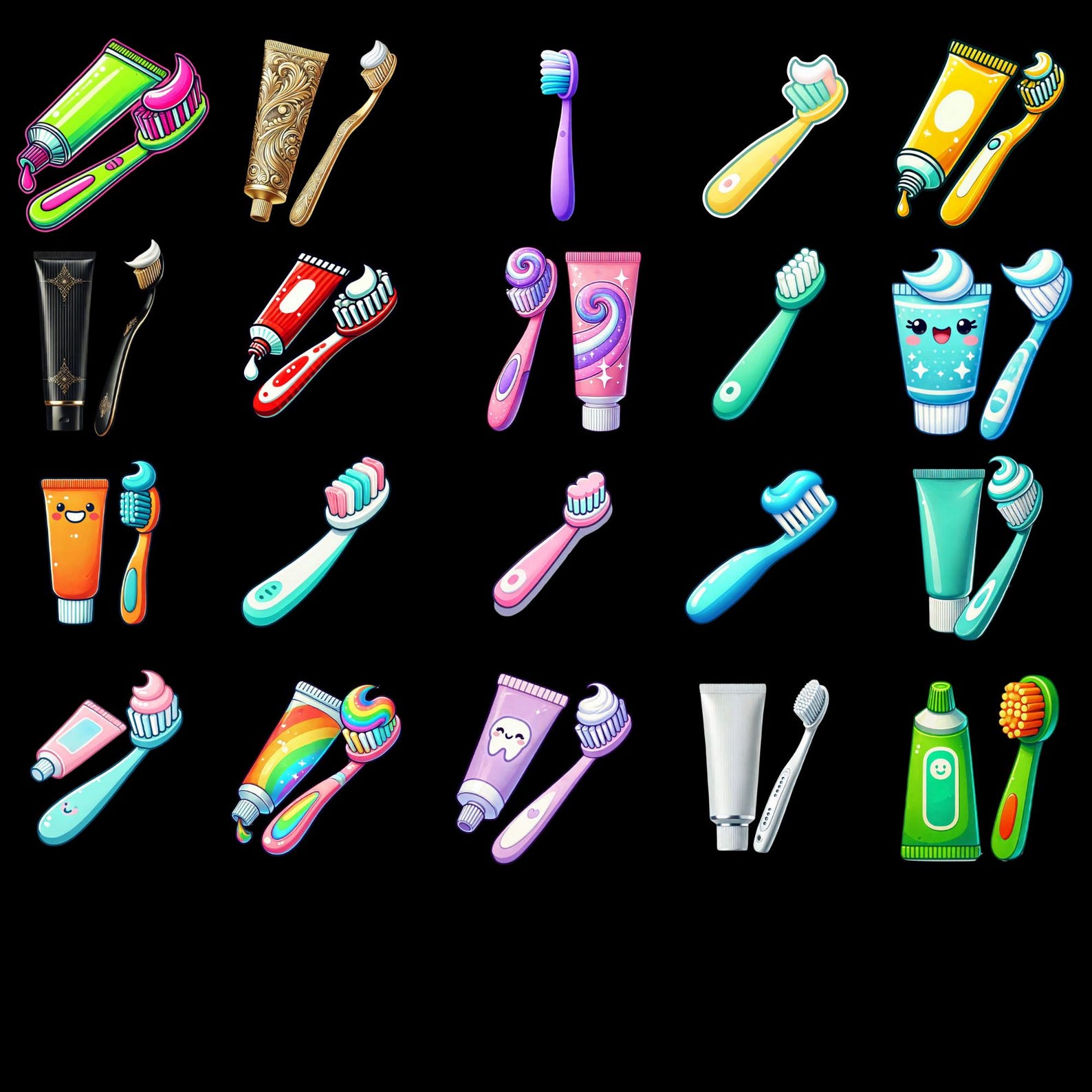 Toothbrushes Clipart, Hygienic Bathroom PNG, Dental Care Brushes ...