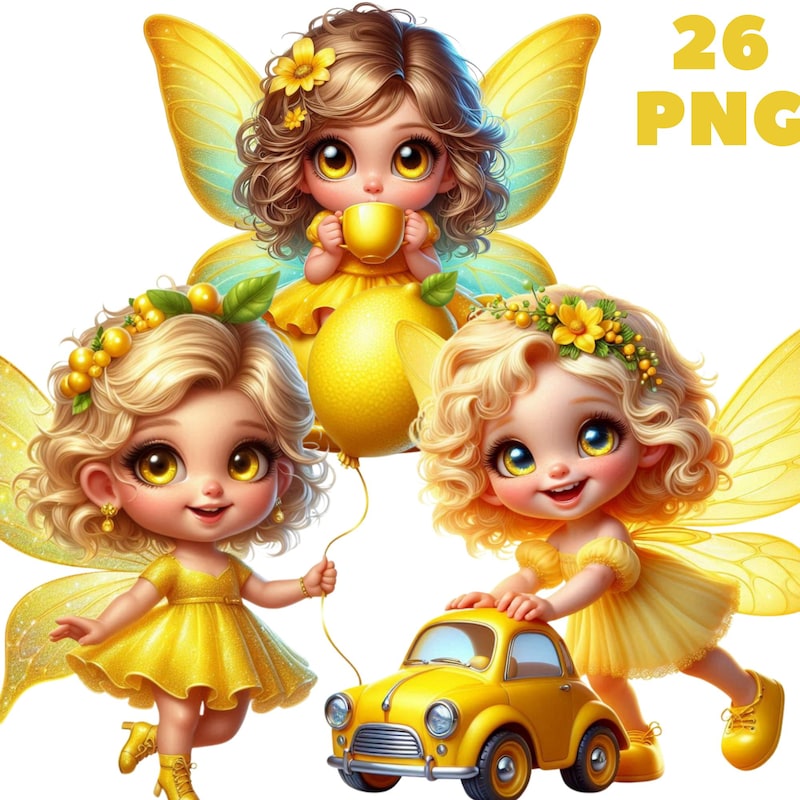 Yellow Fairy - Etsy