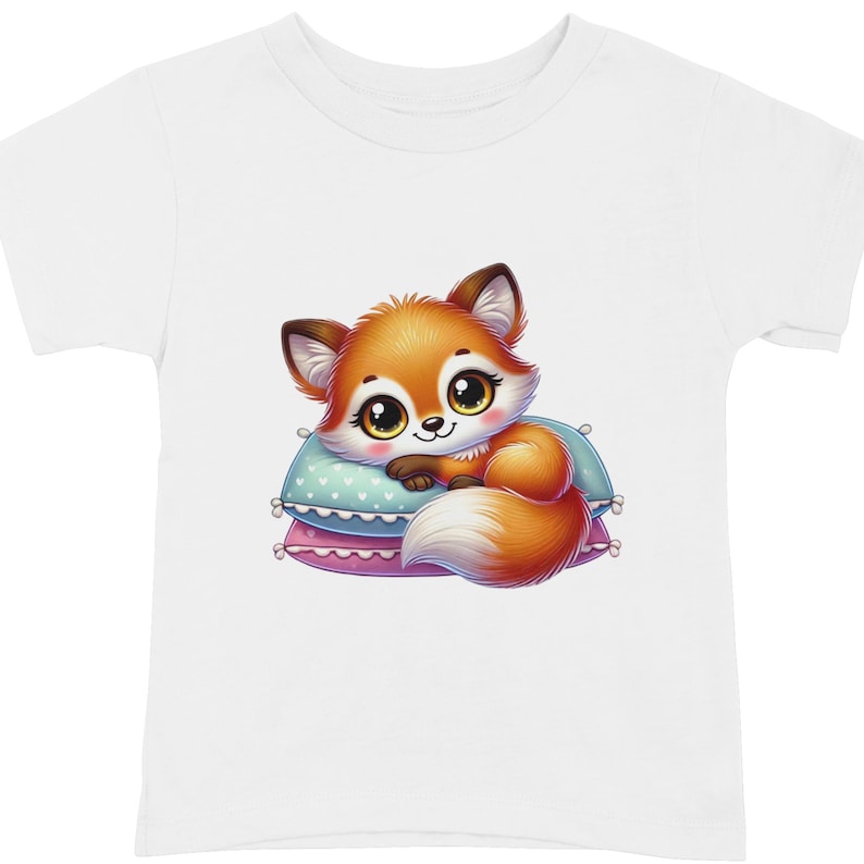 Cute Baby Fox Clipart, Watercolor Woodland Fox PNG, Nursery Baby Shower ...