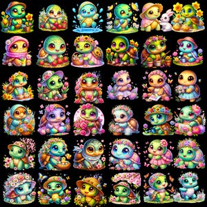 37 PNG Spring Turtle Clipart , Cute Animals, Spring Clipart, Animals ...