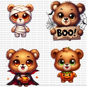 41 PNG Halloween Bear Clipart Cute Animals, Halloween Clipart, Clipart ...
