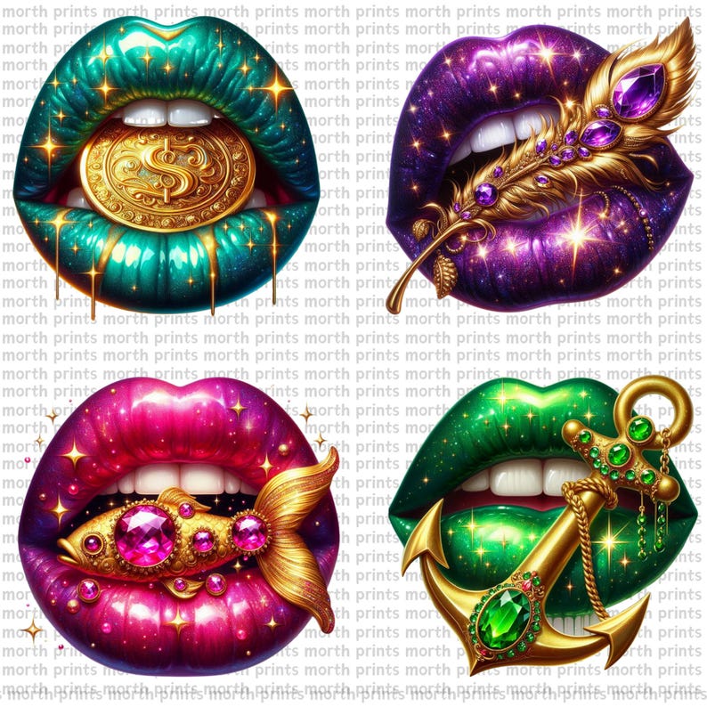 Rainbow Lips Clipart PNG, Dripping Kiss Streetwear T-shirt Graphic ...