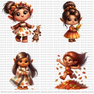 26 PNG Autumn Troll Clipart , Troll Clipart, Clipart Bundle, Cute Troll ...