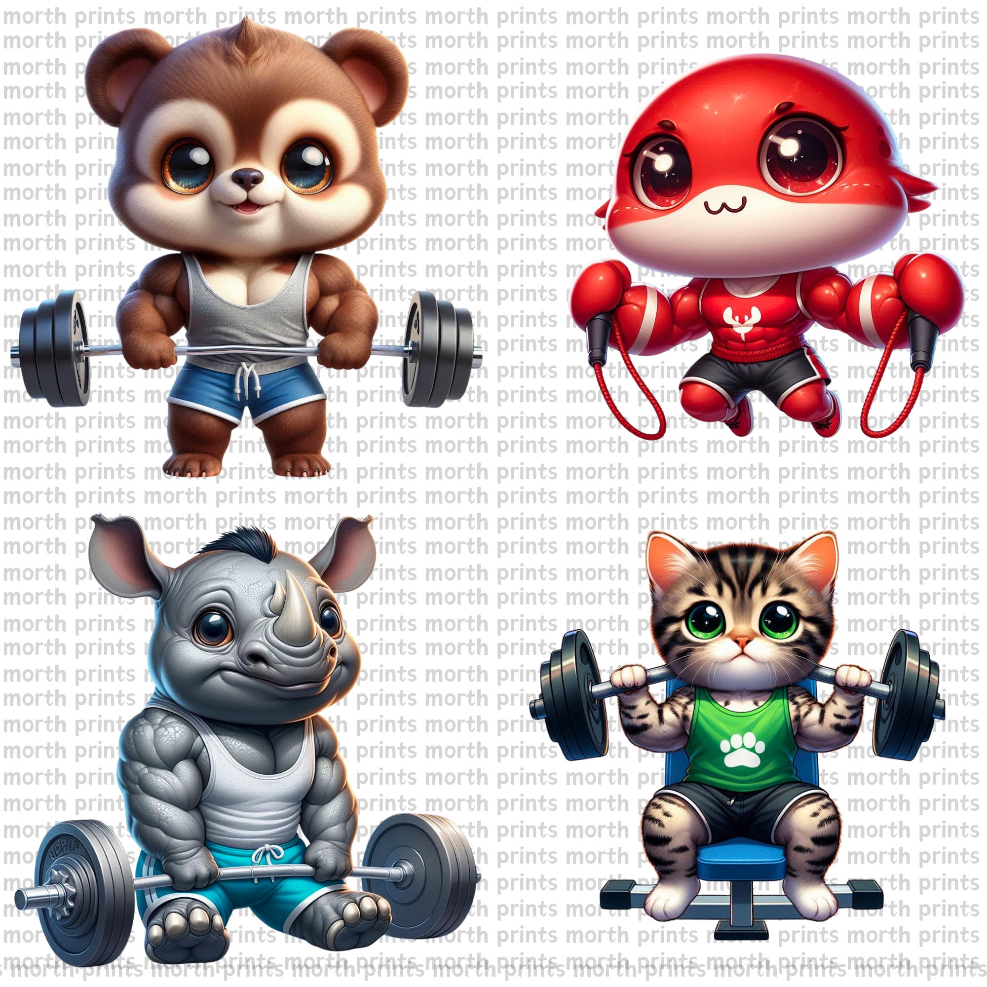 41 PNG Bodybuilder Animals Clipart Strong Animals, Heavy Lifting ...