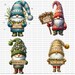Christmas Gnome Clipart PNG, Cute Scandinavian Gonk Gnomes, 33 PNG, 300 ...