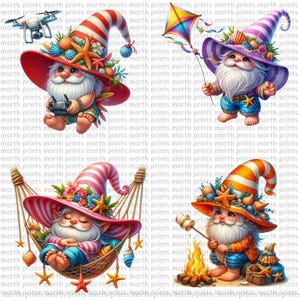 29 PNG Beach Gnomes Clipart , Cute Gnome Clipart, Summer Gnome Clipart ...