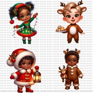 26 PNG Christmas Babies Clipart , Painted Christmas Clipart , Christmas ...
