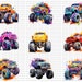 Watercolor Monster Truck Clipart PNG, Off-road 4x4 Trucks, 55 PNG ...