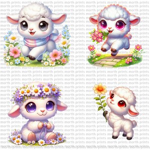 37 PNG Spring Lamb Clipart , Cute Animals, Lamb Clipart, Animals Bundle ...