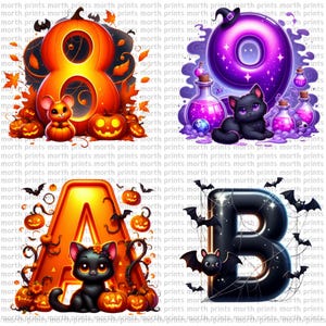 38 PNG Halloween Alphabet Clipart , Alphabet PNG, , Halloween Clipart ...