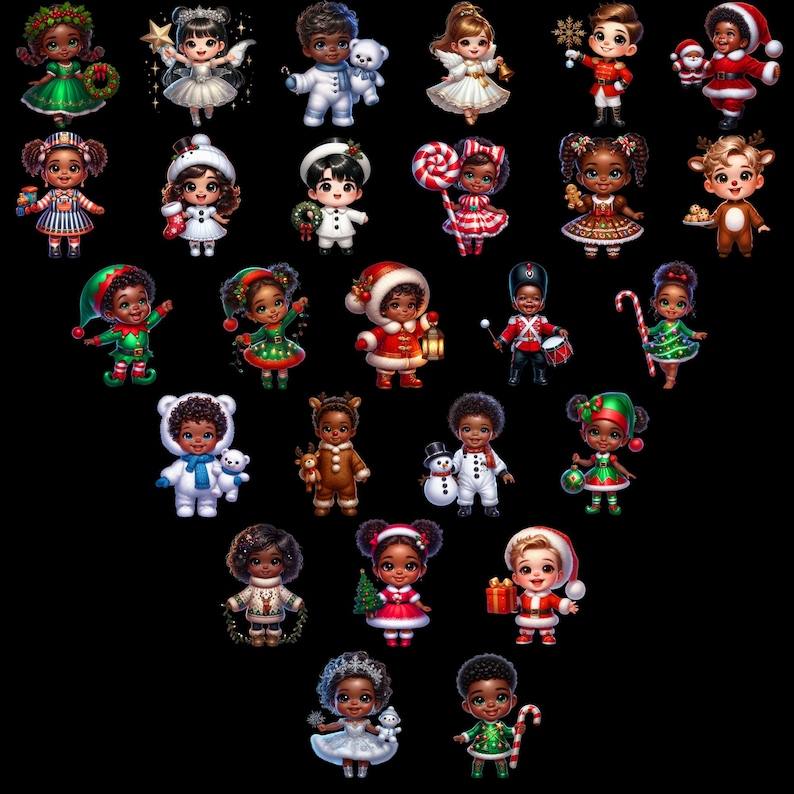 26 PNG Christmas Babies Clipart Painted Christmas Clipart Christmas ...