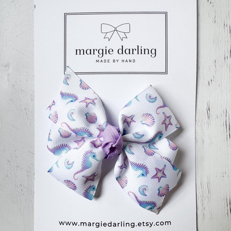 Sea Shell Bow - Etsy